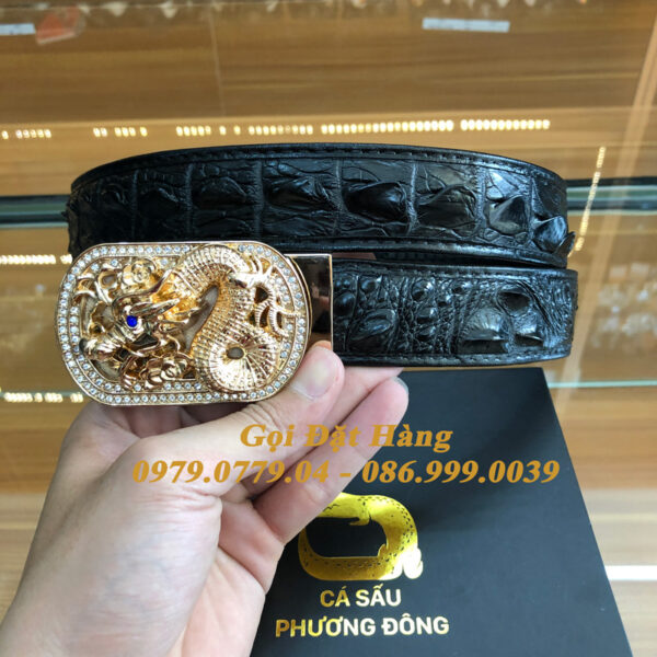 Thắt Lưng Cá Sấu Liền 3.5cm (Mã: L0140) - Cá Sấu Phương Đông